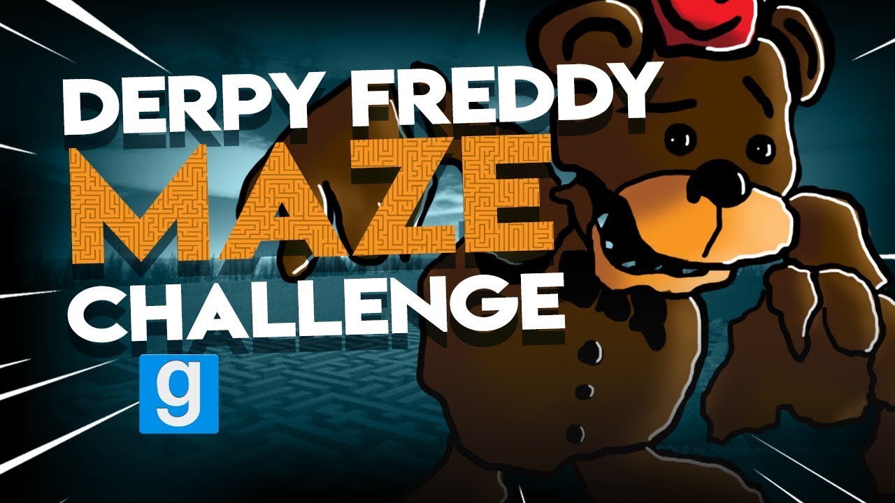 FNAF DERPY FREDDY MAZE RUN CHALLENGE | Gmod Sandbox Frodo Fazbear mod ...