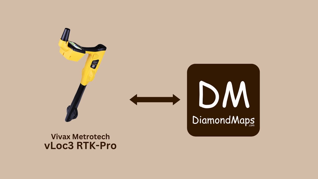 Connecting a vLoc3 RTK-Pro to Diamond Maps - YouTube