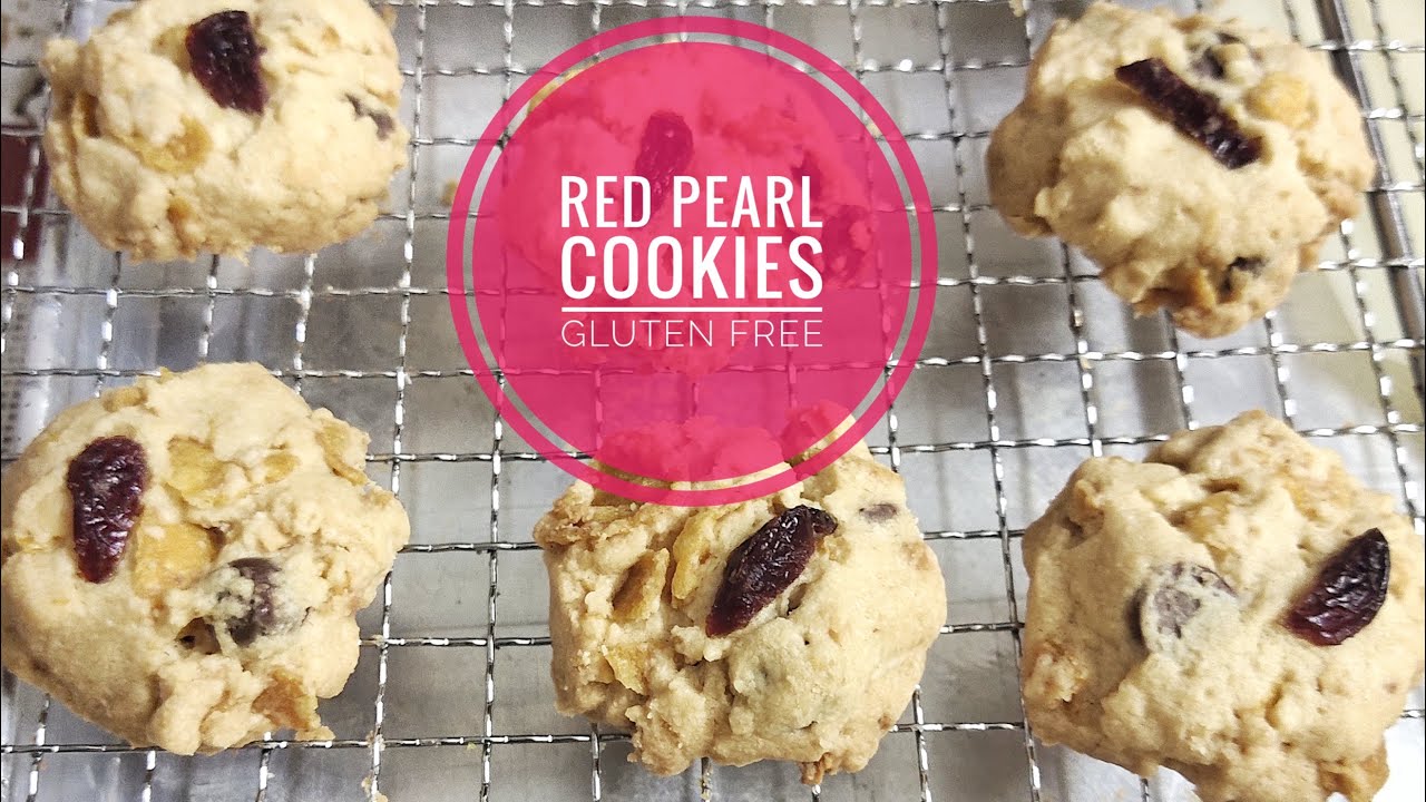 Red Pearl Cookies | Gluten Free | Pilihan Lebih Sihat - YouTube