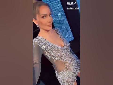 OK Mag: Δέσποινα Βανδή: Με Celia Kritharioti φόρεμα στo 8o live του J2US - YouTube