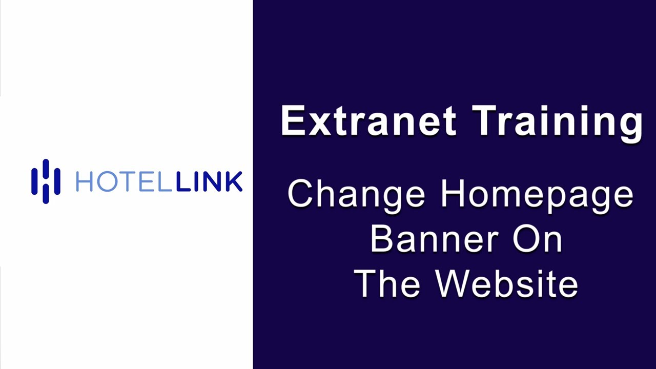 Extranet demo - Website | Change the homepage banner on your website ...
