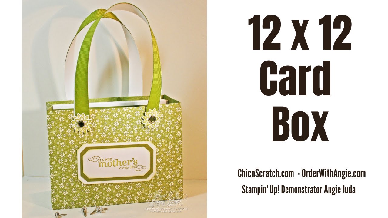 12 x 12 Card Box - YouTube