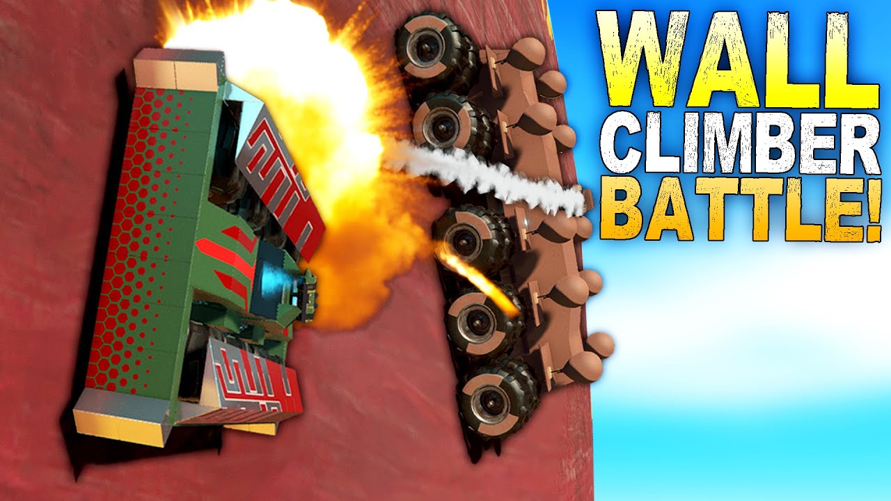 We Battled Wall Climbing Tanks on a VERTICAL WALL! [Trailmakers] - YouTube