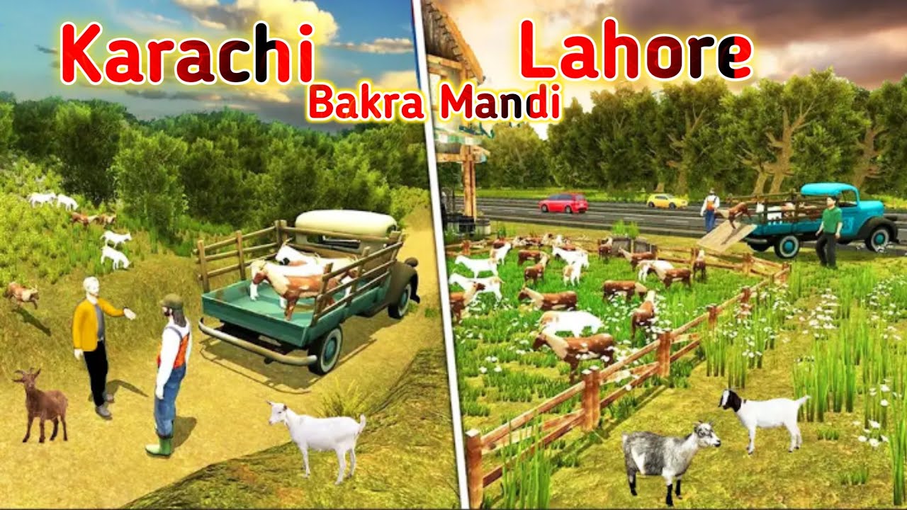 Karachi and Lahore Bakra Mandi 🐐 || New Best Game 2023 - YouTube