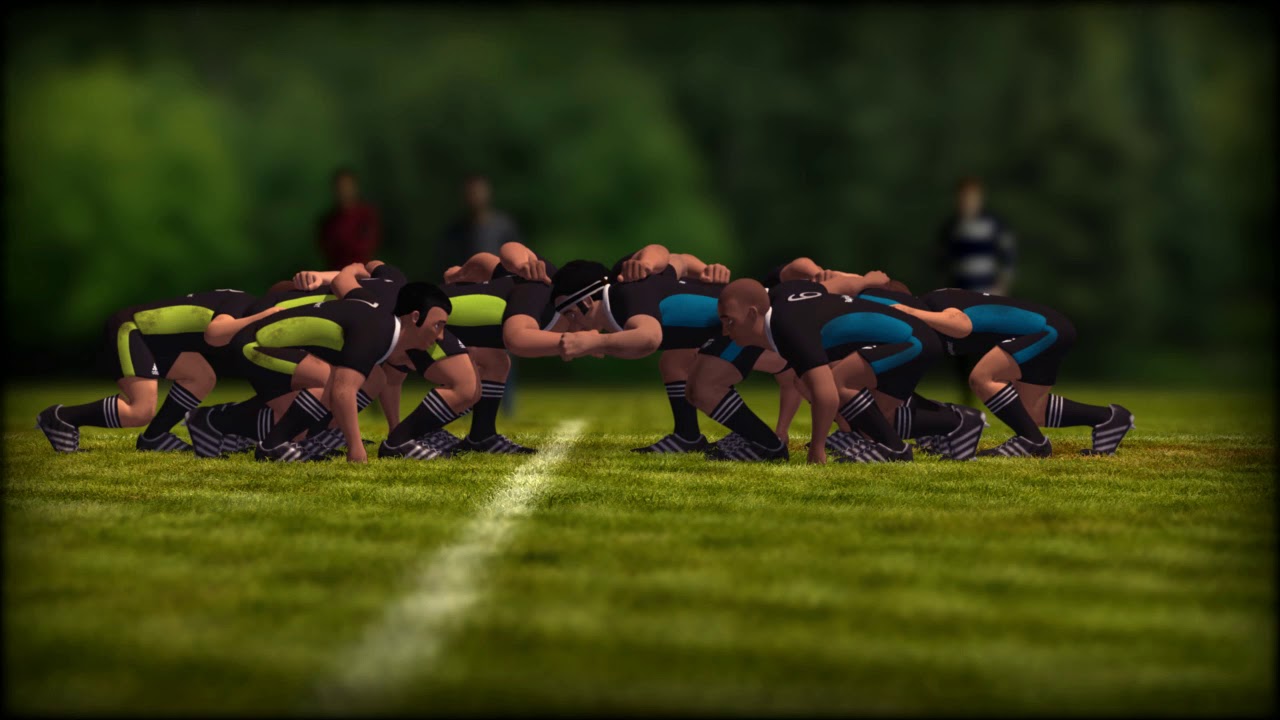 whole rugby scrum - YouTube