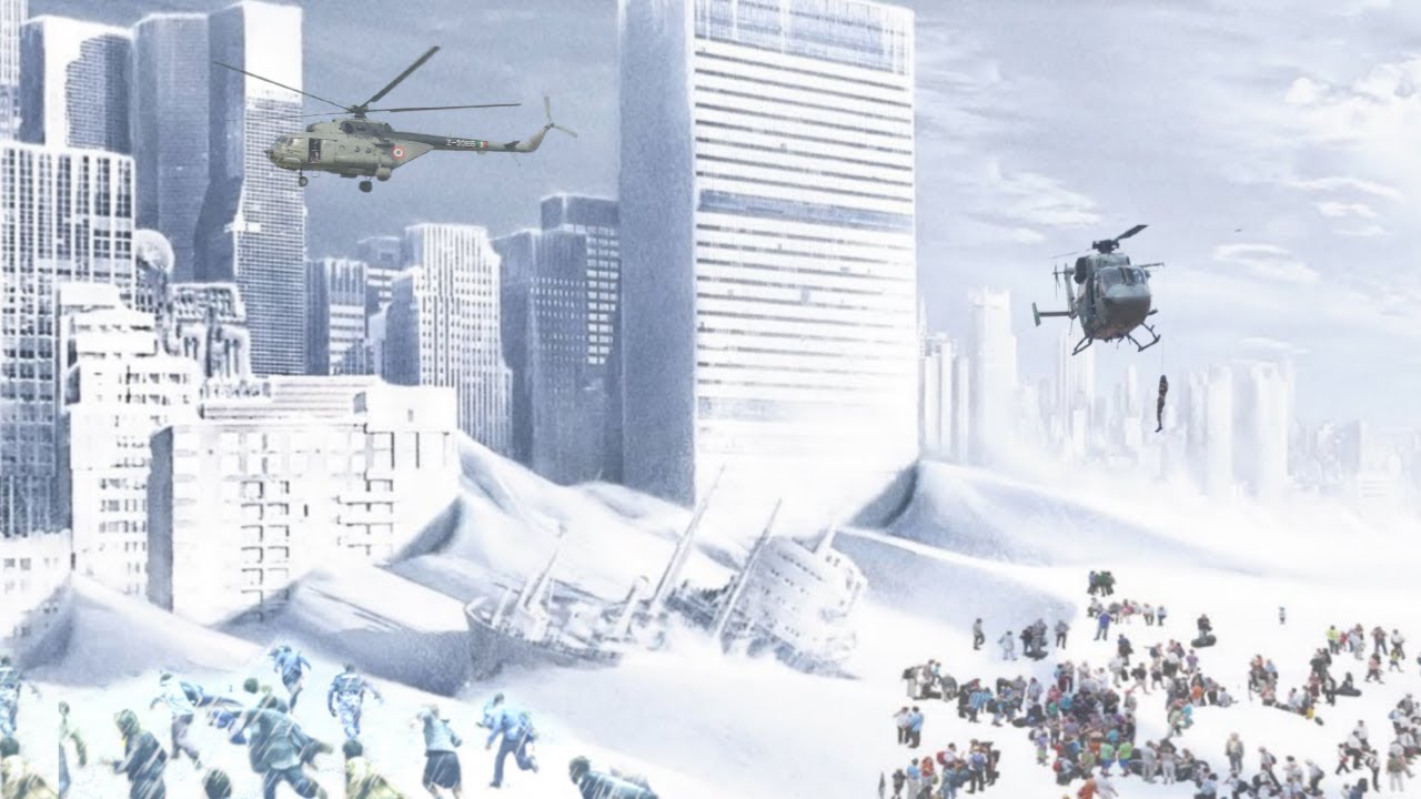JAPAN Stopped! Snow Tsunami throws the Residents into Chaos. - YouTube