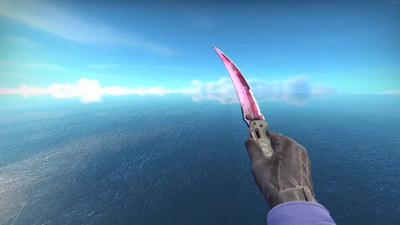 Csgo Flip Knife | Doppler Factory New Pink Galaxy skin showcase - YouTube