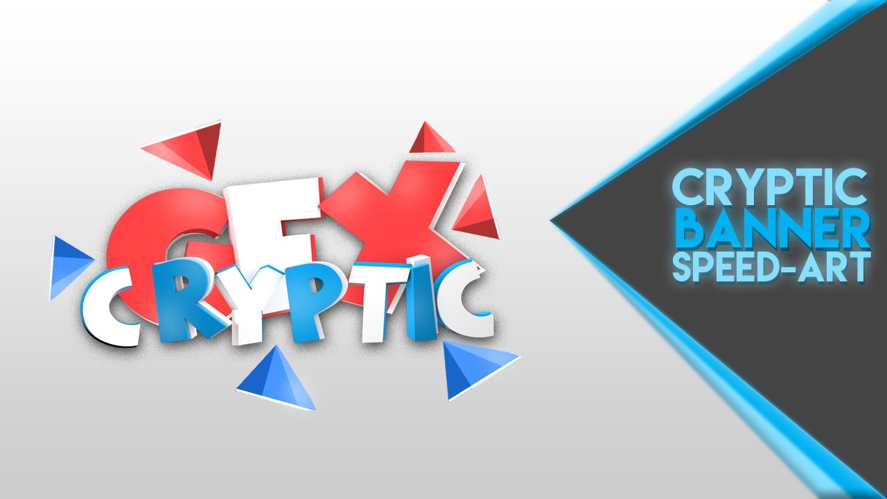 [SPEED-ART] - CrypticGFX Banner! - YouTube