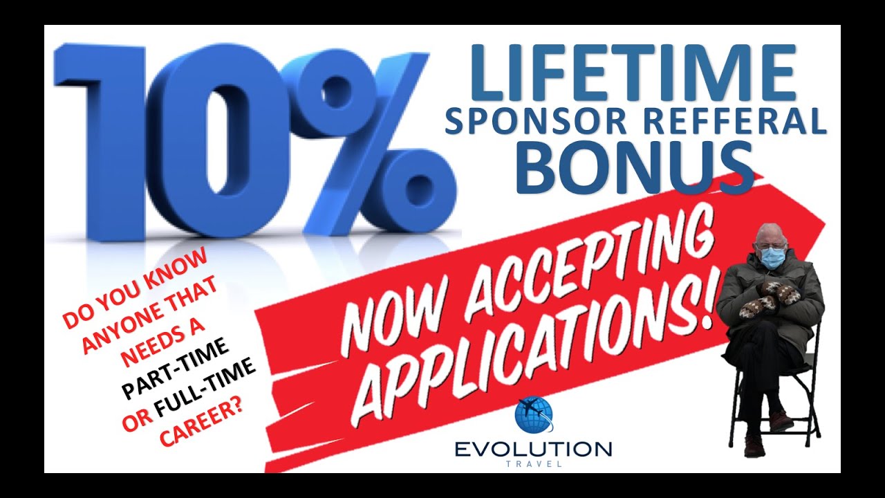 NOW ACCEPTING APPLICATIONS / 10% LIFETIME SPONSOR BONUS - YouTube