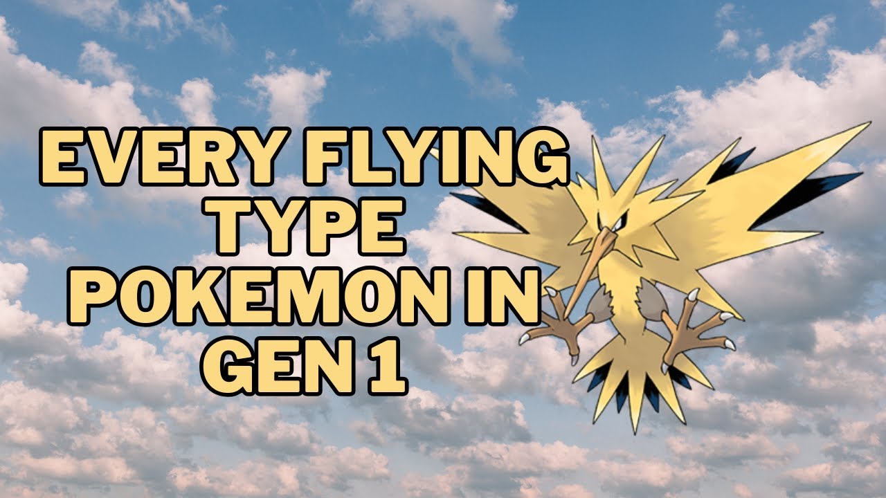 Every Flying Type Pokemon in Gen 1 - YouTube