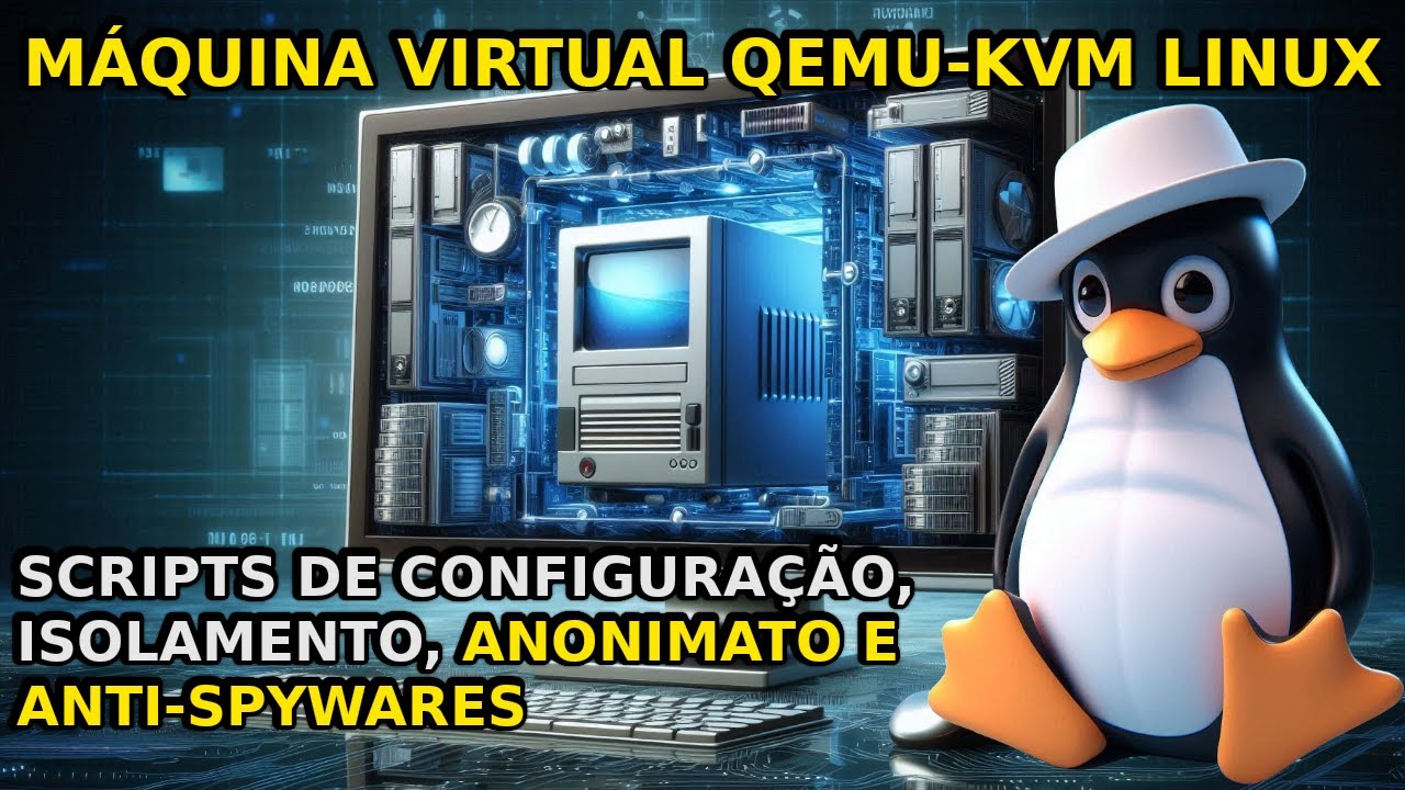 MÁQUINA VIRTUAL QEMU KVM, COMO INSTALAR, USAR, CONFIGURAR REDE NAT ...