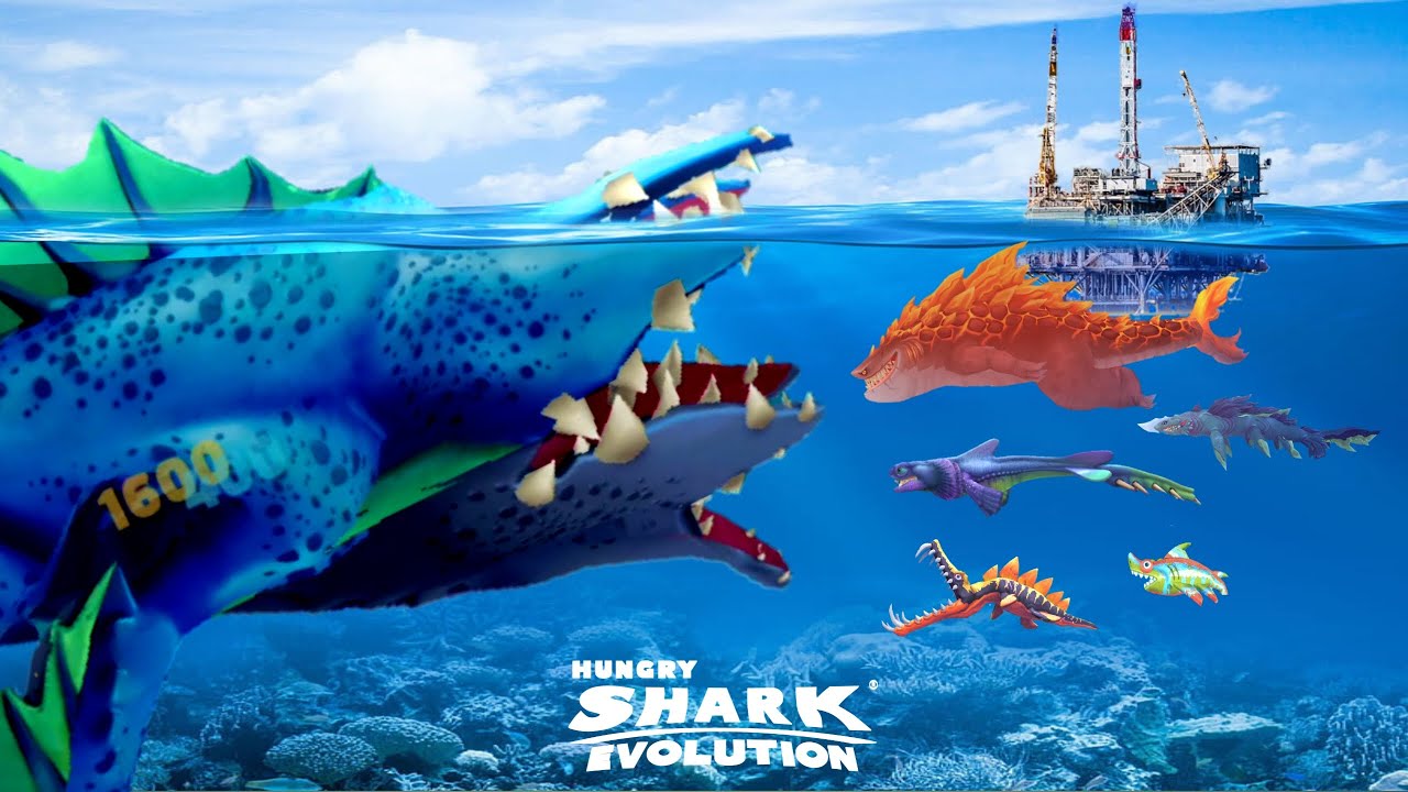 NEW ABYSSHARK BIGGER SIZE FULL POWER! HUNGRY SHARK EVOLUTION - HUNGRY ...