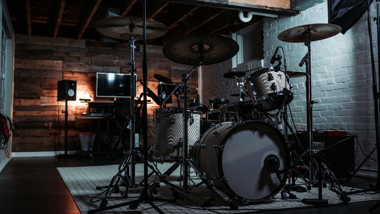 I built a DRUM STUDIO in my 100 year old basement! + BIG NEWS - YouTube