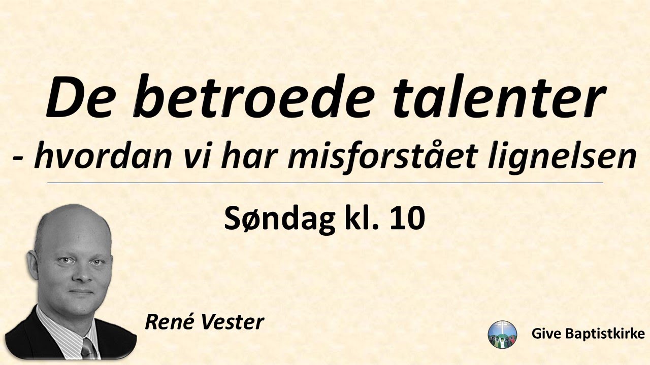 De betroede talenter - hvordan vi har misforstået lignelsen - YouTube