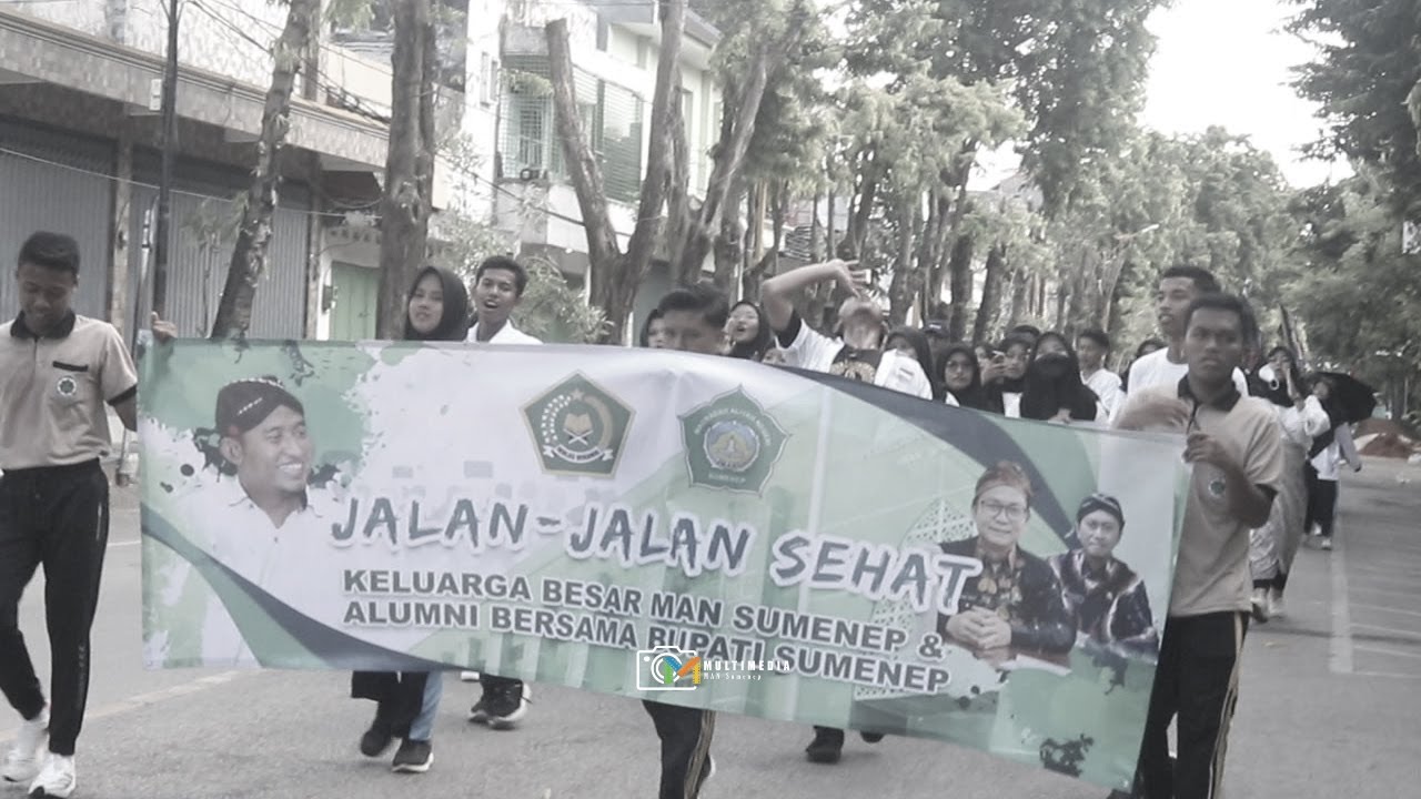Jalan-Jalan Sehat Keluarga Besar MAN Sumenep, Bersama Bupati Sumenep ...