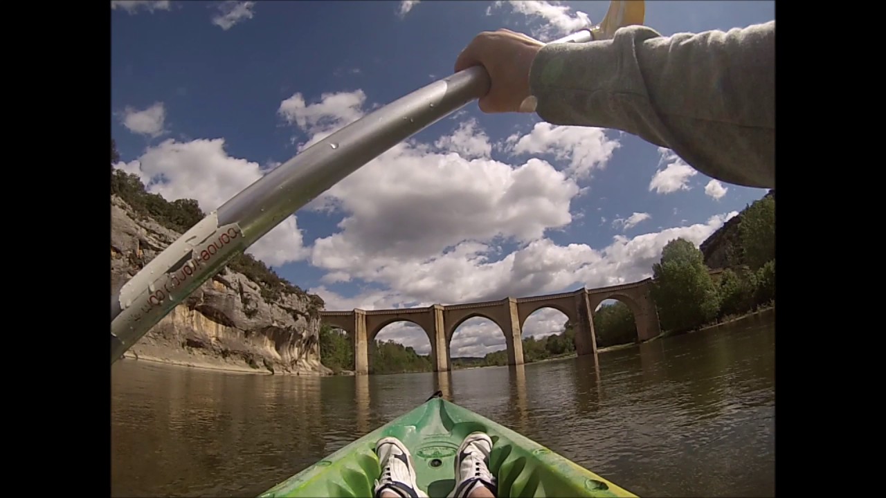 Kayak sur le Gardon - Mars2016 - YouTube
