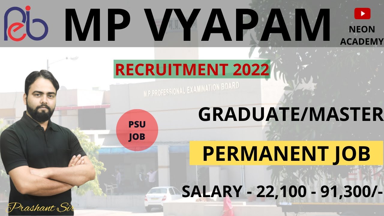 MP Vyapam Recruitment 2022| MP PEB Group-2 latest recruitment ...