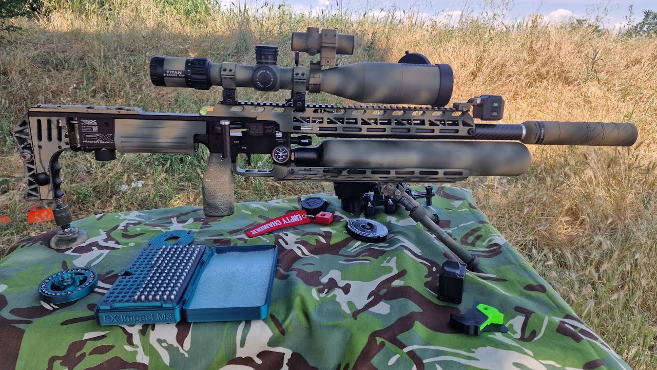 Shooting with FX Impact M3 at 305 meters with 22 caliber 40 bullets at ...