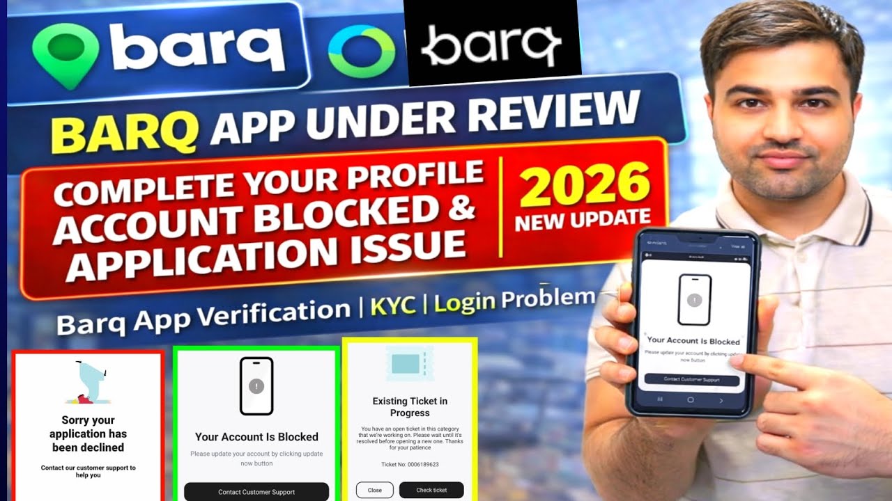 Barq App Under Review | Complete Your Profile | Account Blocked ...