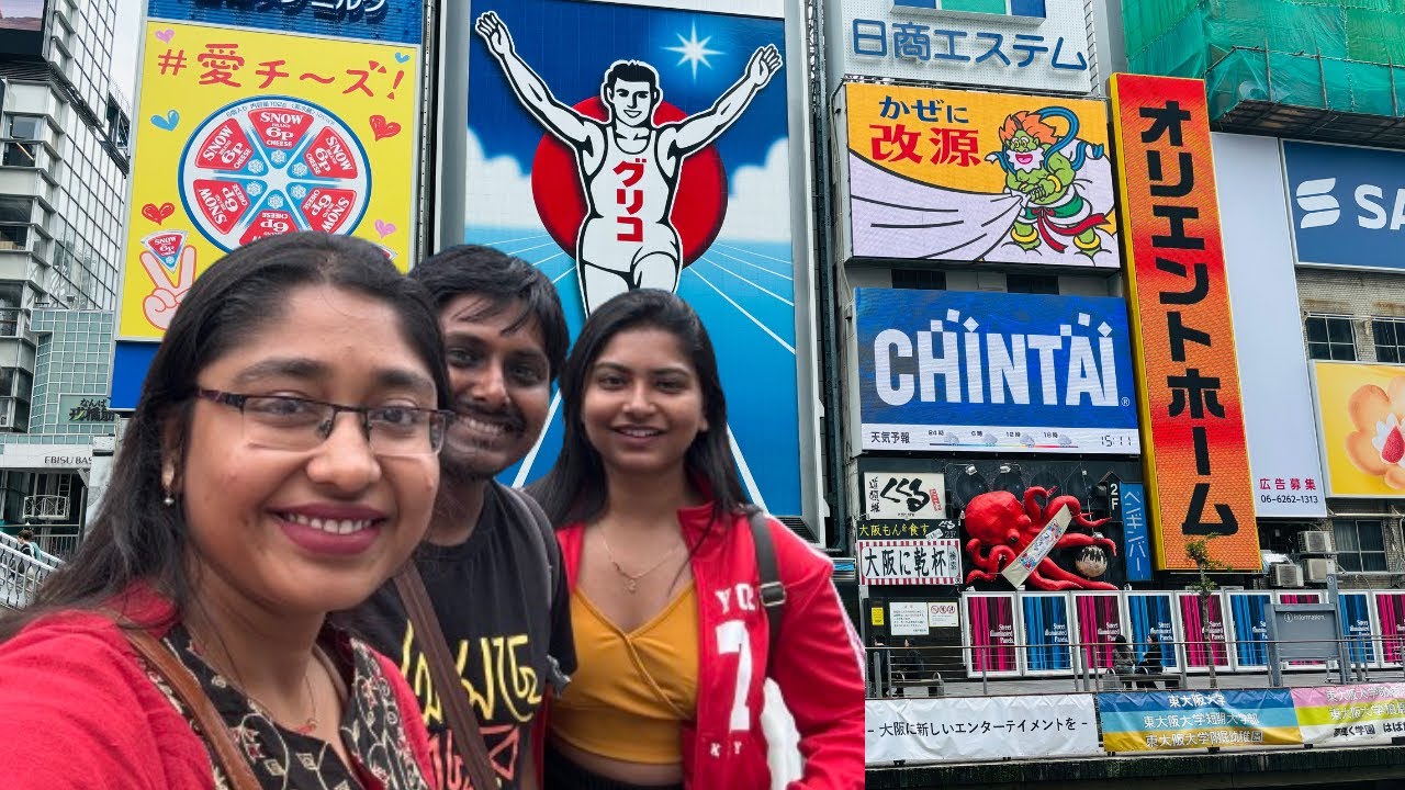 Osaka street food tour|Kuromon market|Dotonbori|Glico|Mossed Buddha ...