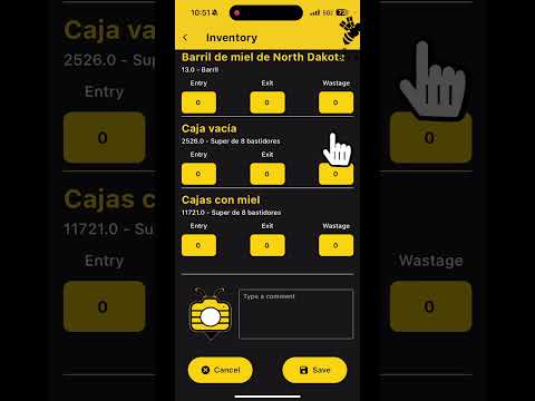 📲Track hive inventory like a pro using Smart Bee App 🐝 #SmartBeeApp #BeekeeperTools # ...