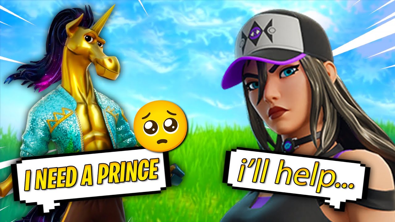 Helping her find her "PRINCE" on FORTNITE? - YouTube