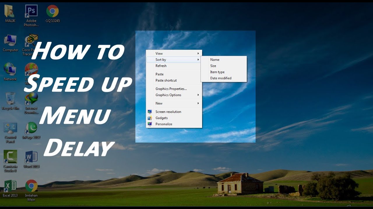 Speed up Menu Delay - YouTube