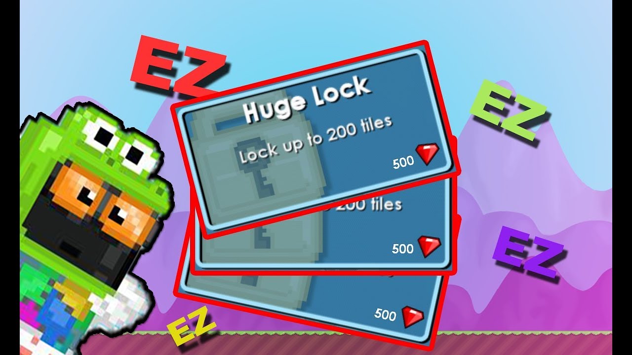 Growtopia | How to use huge locks in the break world? - YouTube