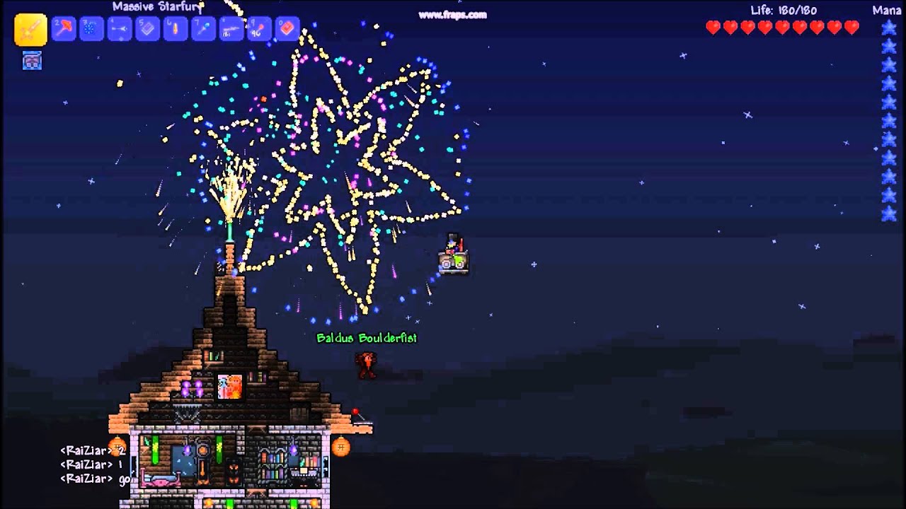 terraria firework show - YouTube