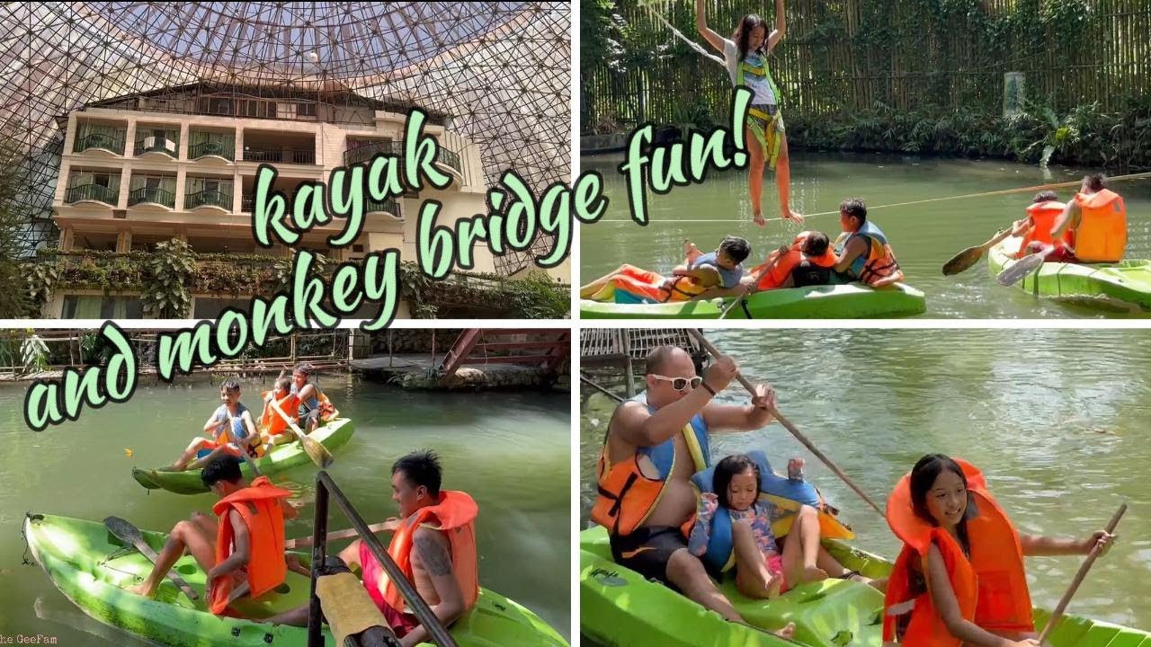 Kayaking and Crossing Monkey Bridge at Davao Bamboo Sanctuary | Family ...