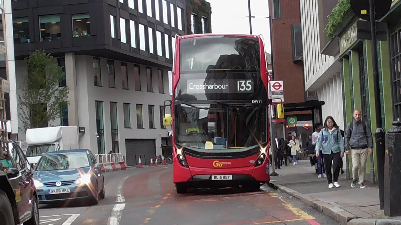 135 Full London Bus Route: Old Street Station - Crossharbour Go Ahead ...