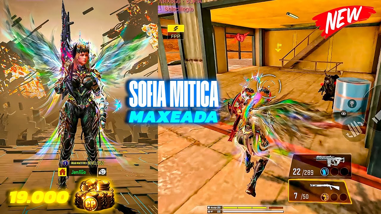 SOFIA MITICA MAXEADA en GRAFICOS al MAXIMO a 120 FPS en COD MOBILE - YouTube
