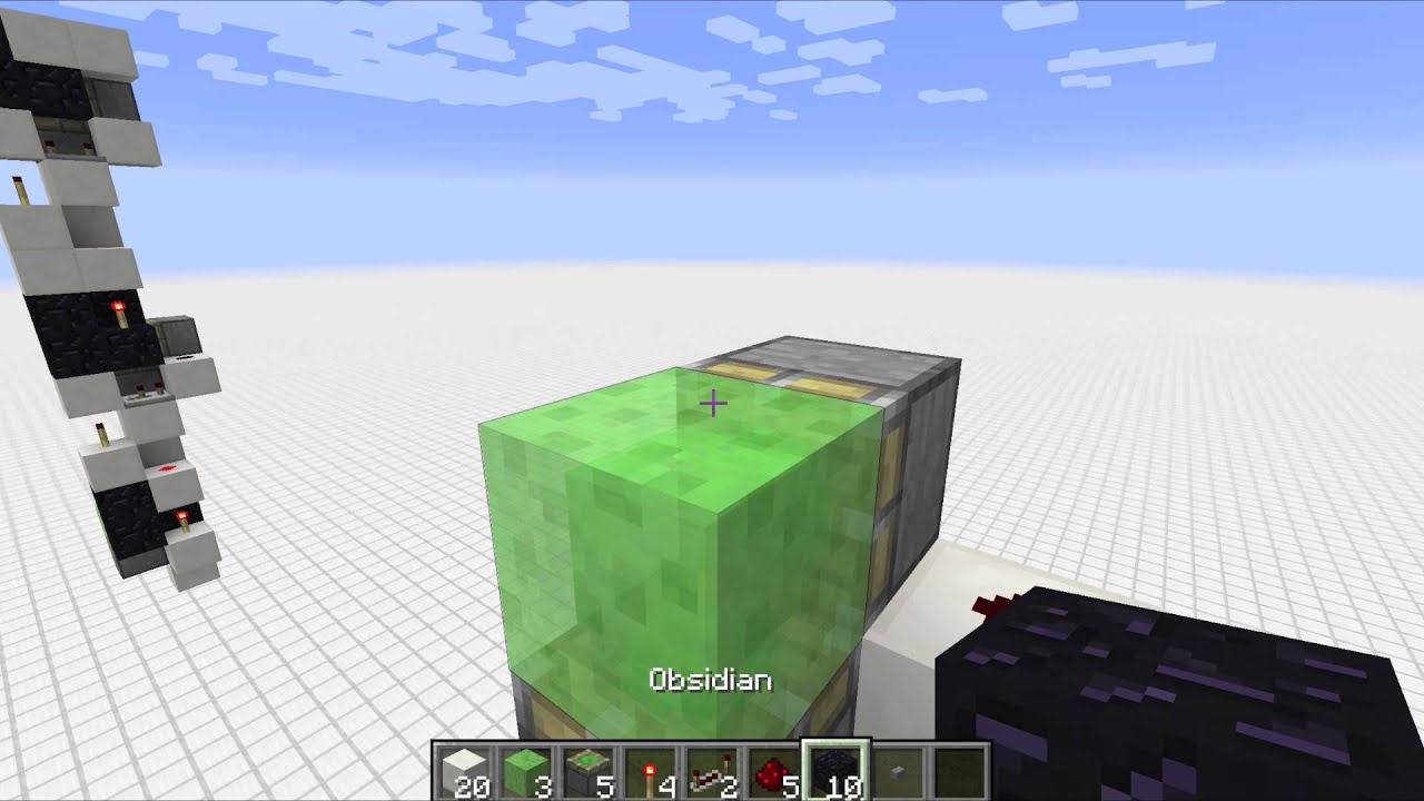 Minecraft Super Fast Slime Elevator! - YouTube