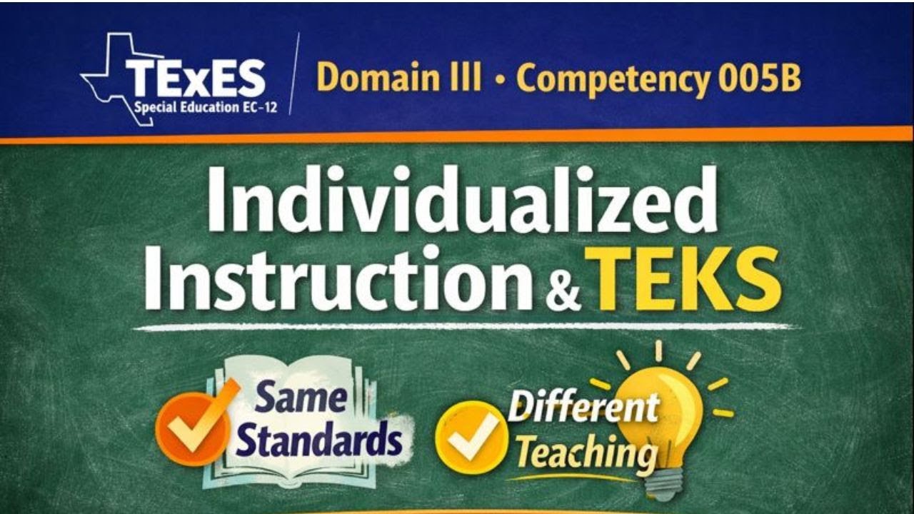 Individualized Instruction & TEKS Explained | TExES Special Education ...