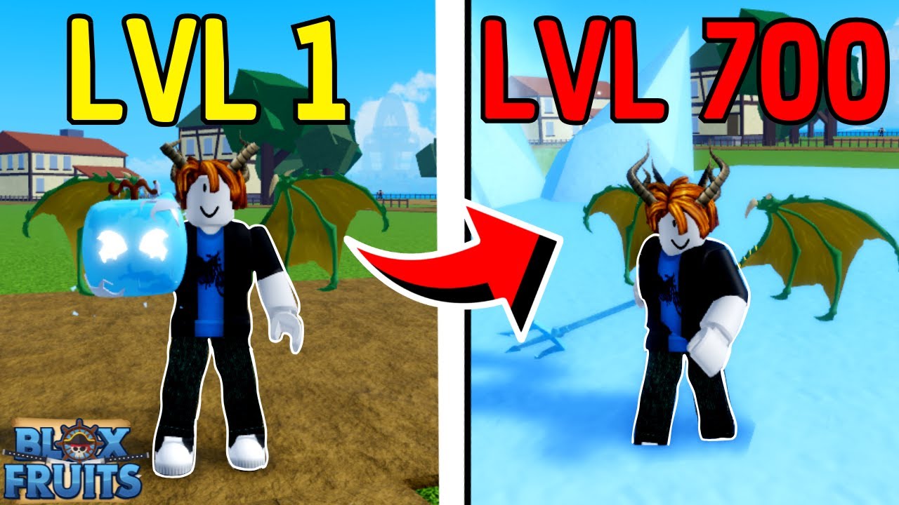UPEI DO 1 AO 700 COM A FRUTA ICE NO BLOX FRUITS! - YouTube