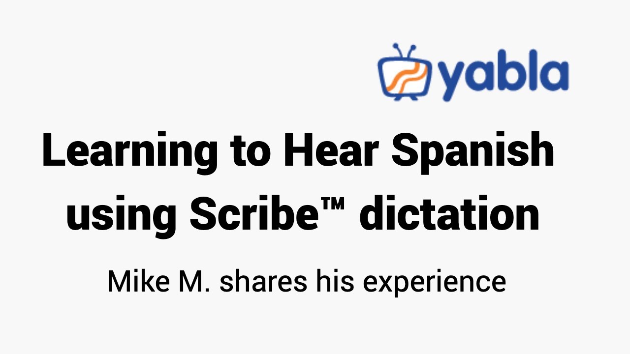 Learning to hear spoken Spanish - YouTube
