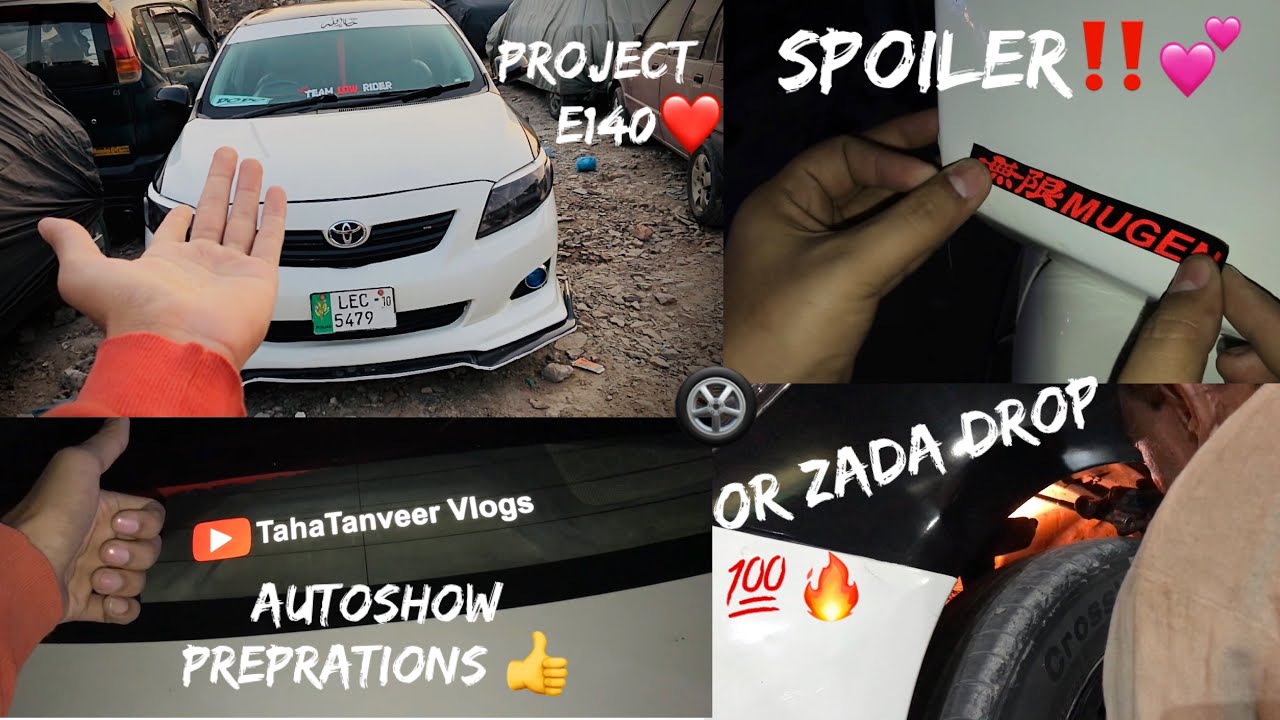 Project Corolla🚗 Or Zada Drop Krwa Li💯‼️|Mugen Sticker On Spoiler🔥💕😍 ...