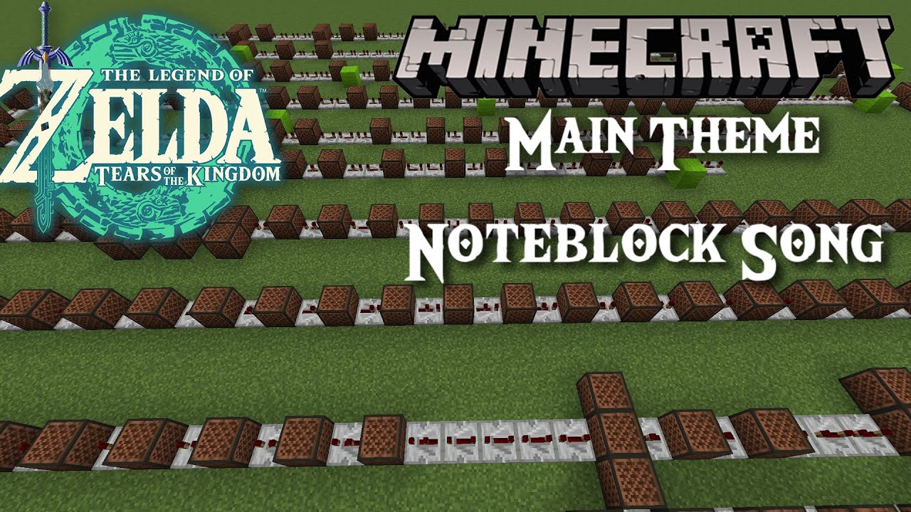 Legend of Zelda: Tears of the Kingdom Main Theme- Minecraft Note Block ...
