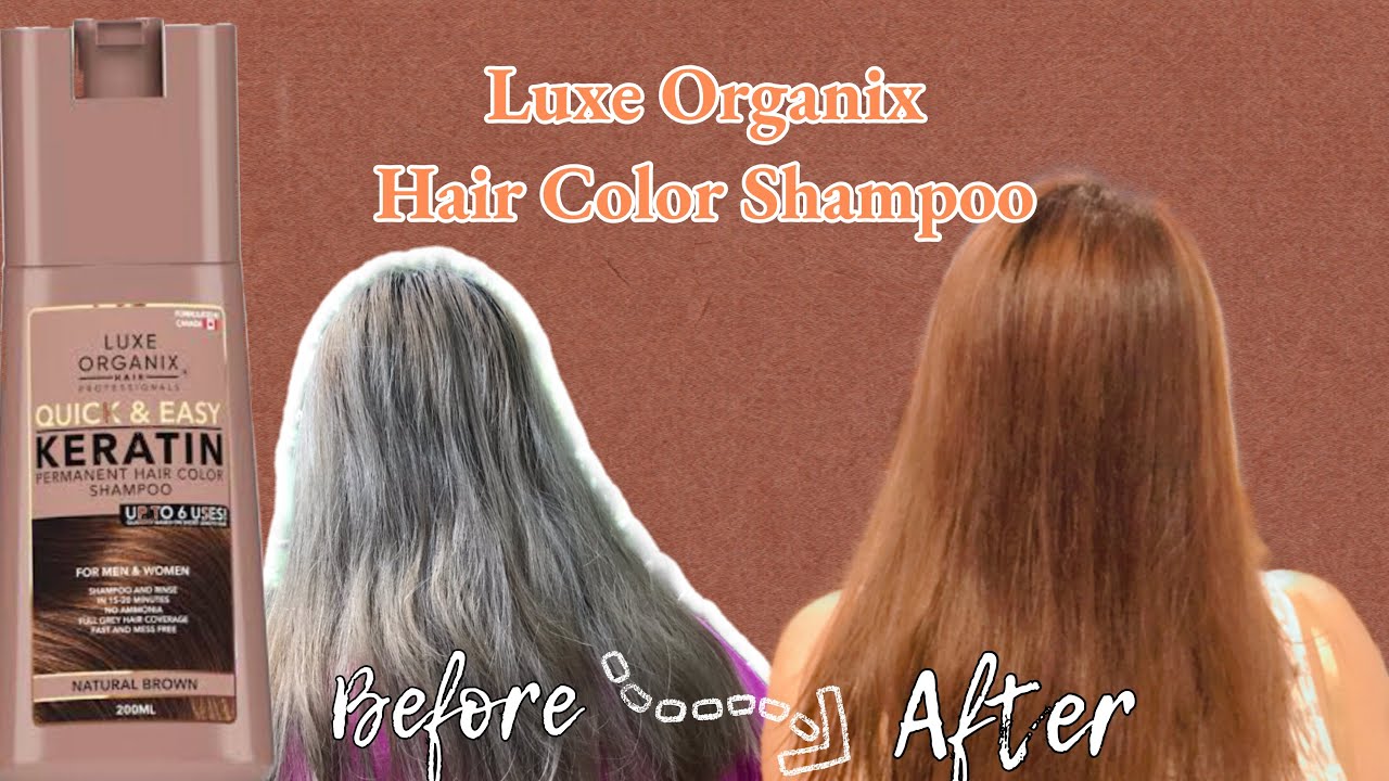 Testing the Luxe Organix Hair Color Shampoo | Chestnut Brown - YouTube
