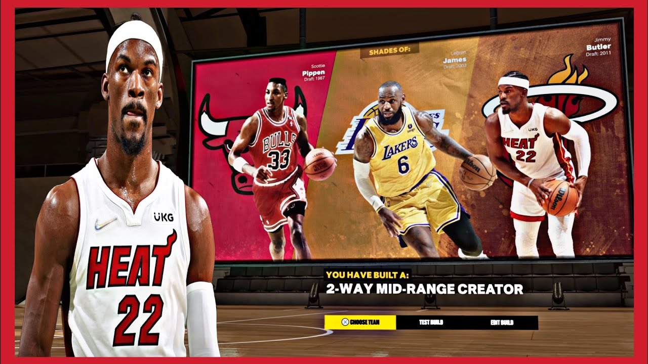 ATHLETIC JIMMY BUTLER BUILD NBA 2K23 NEXT GEN (OP 2 WAY MID RANGE ...