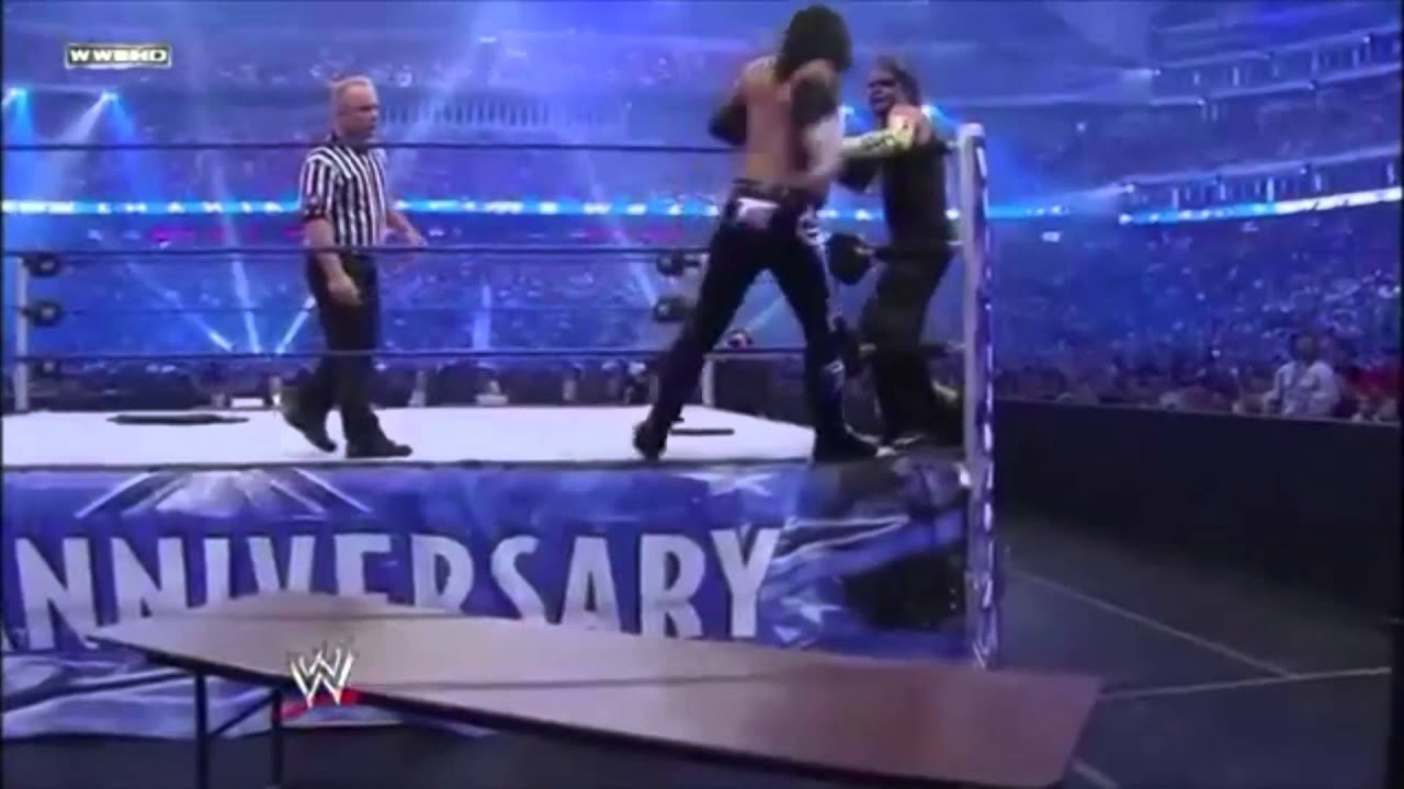 WWE Wrestlemania 25 Matt Hardy vs Jeff Hardy Extreme Rules (Highlights ...