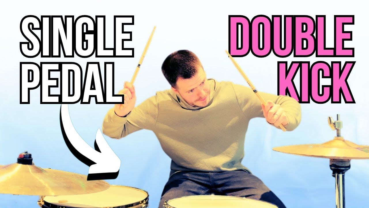 5 DOUBLE KICK Drum Beats using a SINGLE PEDAL (inc BLEED) Every Drummer ...