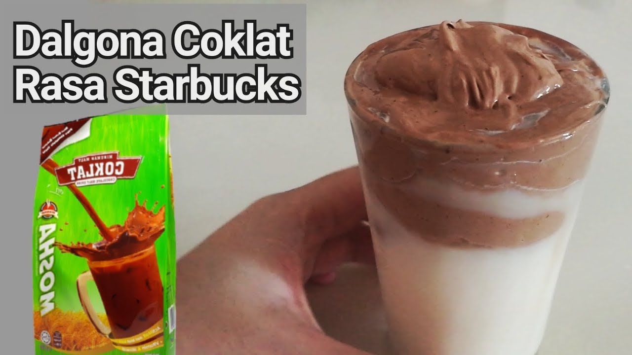 Dalgona Coklat Macam Starbucks - YouTube