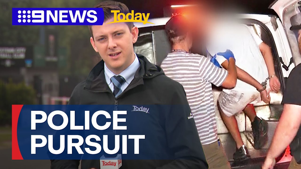 Four teens arrested following police chase in Sydney | 9 News Australia ...
