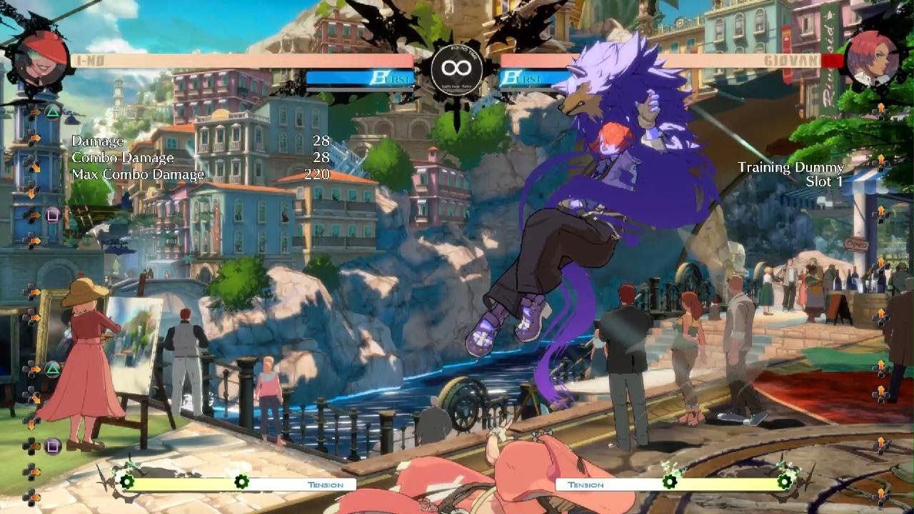 GGST - Ino midscreen 6P RRC combo - YouTube