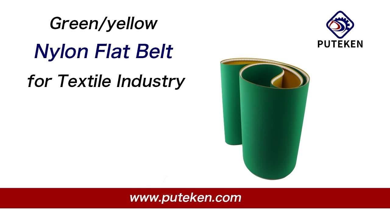 Green/yellow Nylon Flat Belt - YouTube