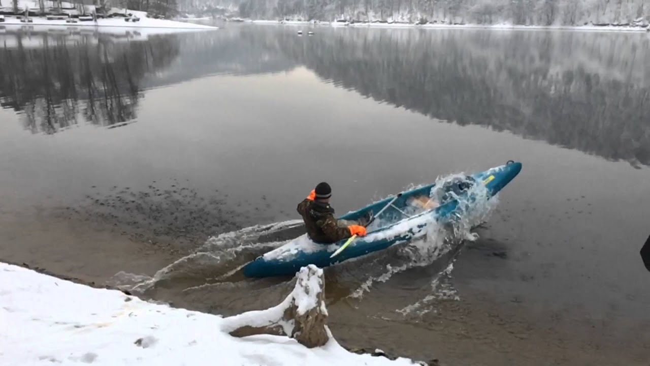 Snow Canoeing - Přituhlo 2016 - YouTube