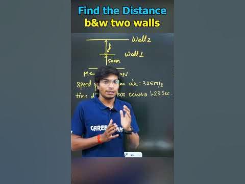 Find the Distance b&w two Walls #science #kotacoaching #learning #ntsephysics #knowledge - YouTube