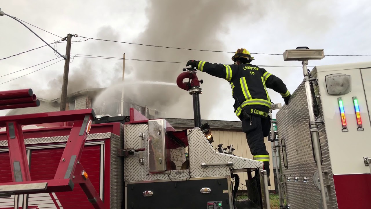 East Lewiston structure fire - YouTube