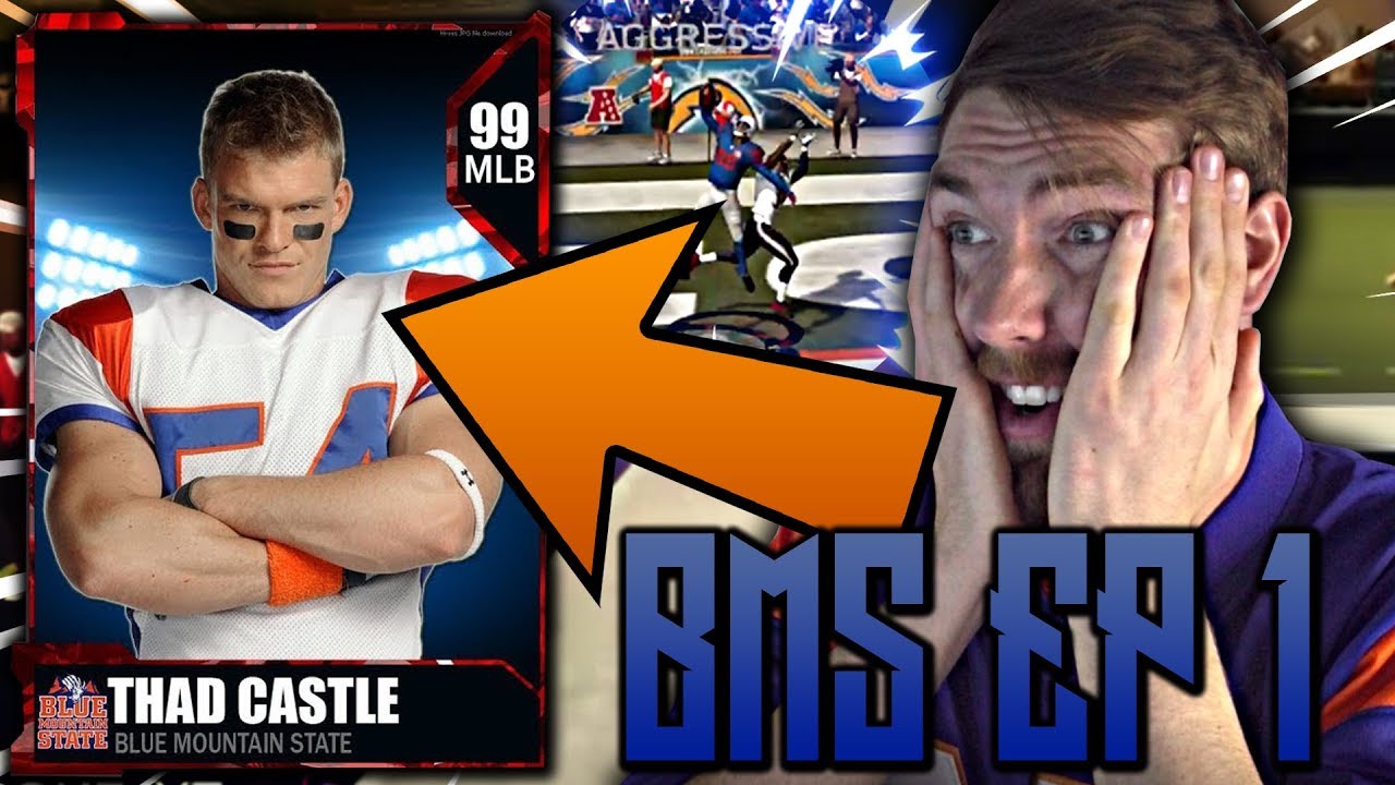 99 Overall THAD CASTLE | Blue Mountain State Squad Builder - Madden 19 ...